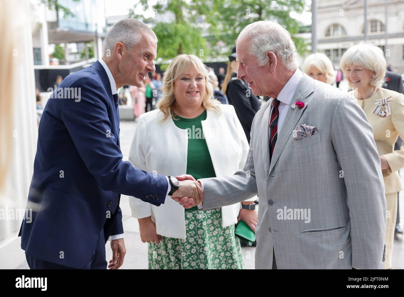 The Prince of Wales meeting BBC Director-General Tim Davie as he visits ...