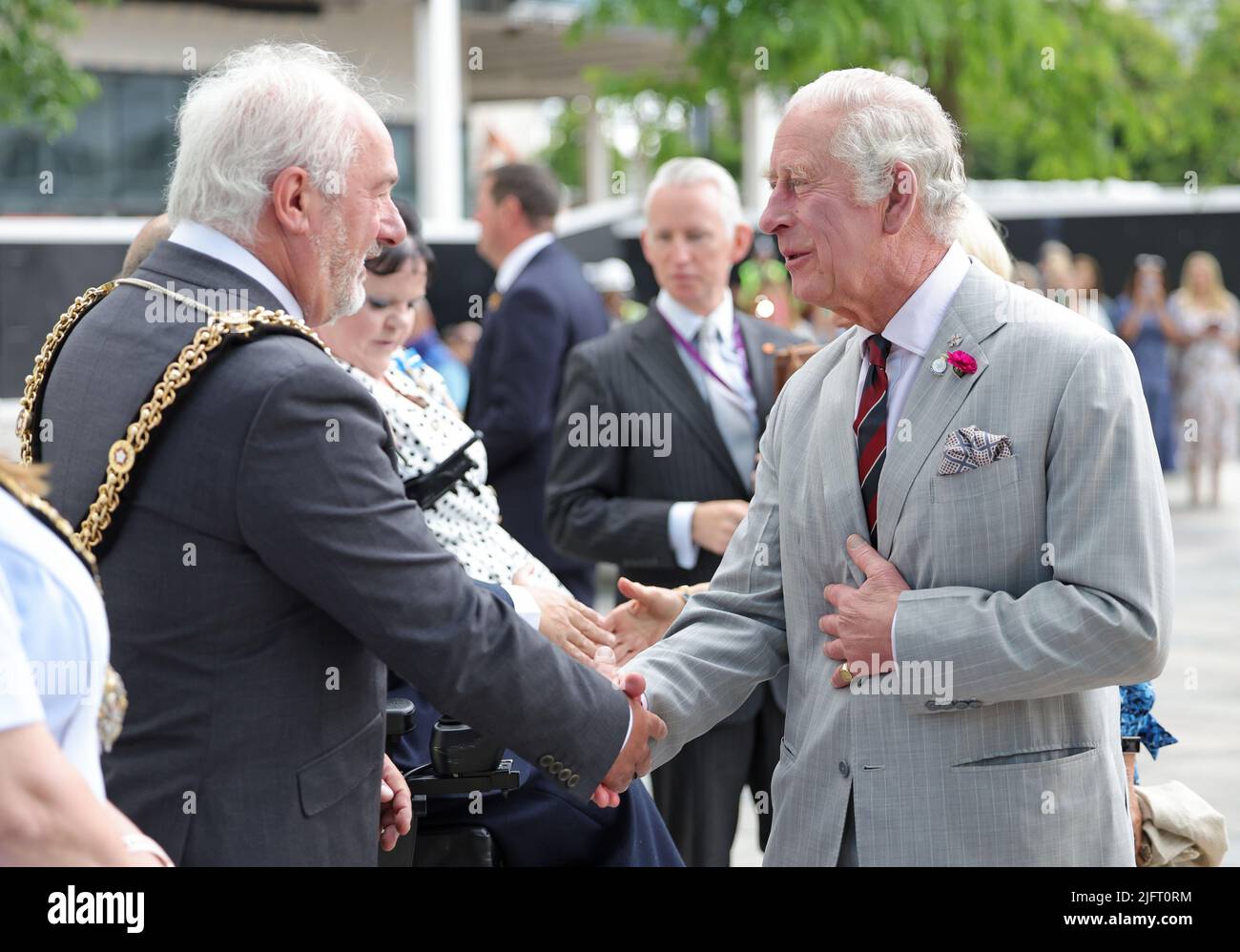 The Prince of Wales visits BBC Wales's new headquarters in Cardiff for ...