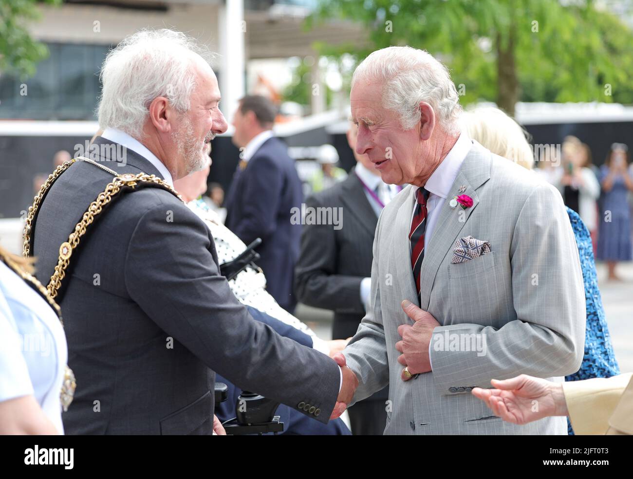 The Prince of Wales visits BBC Wales's new headquarters in Cardiff for ...