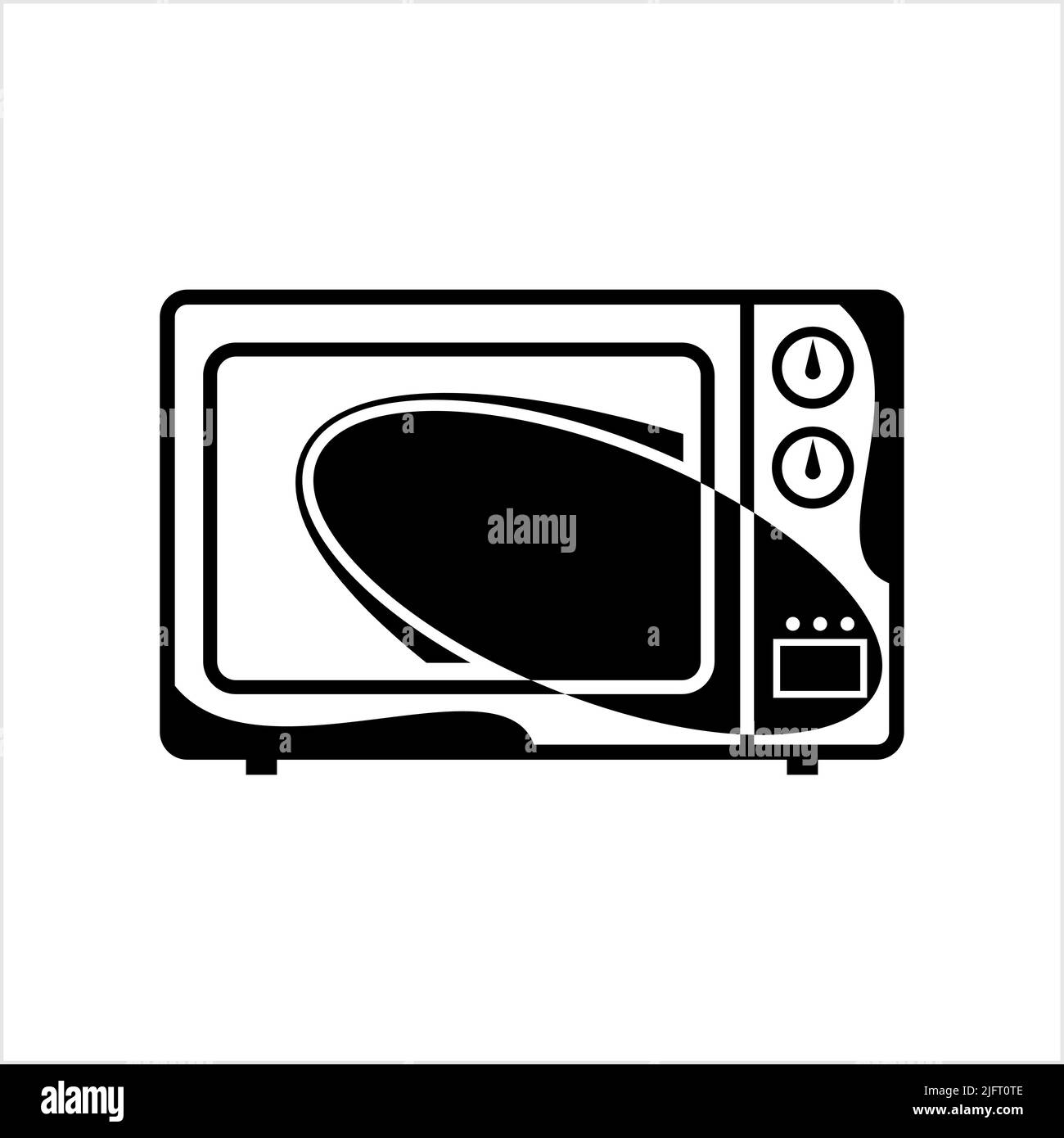 Microwave Icon, Microwave Vector Art Illustration Stock Vector Image ...