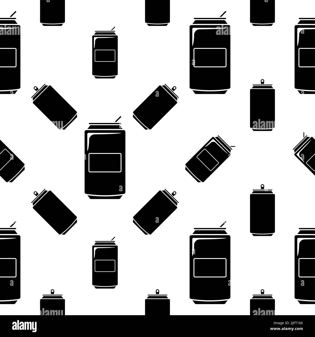 Soda Can Icon Seamless Pattern, Tin Can, Beer Can Icon, Cold Drink Can ...
