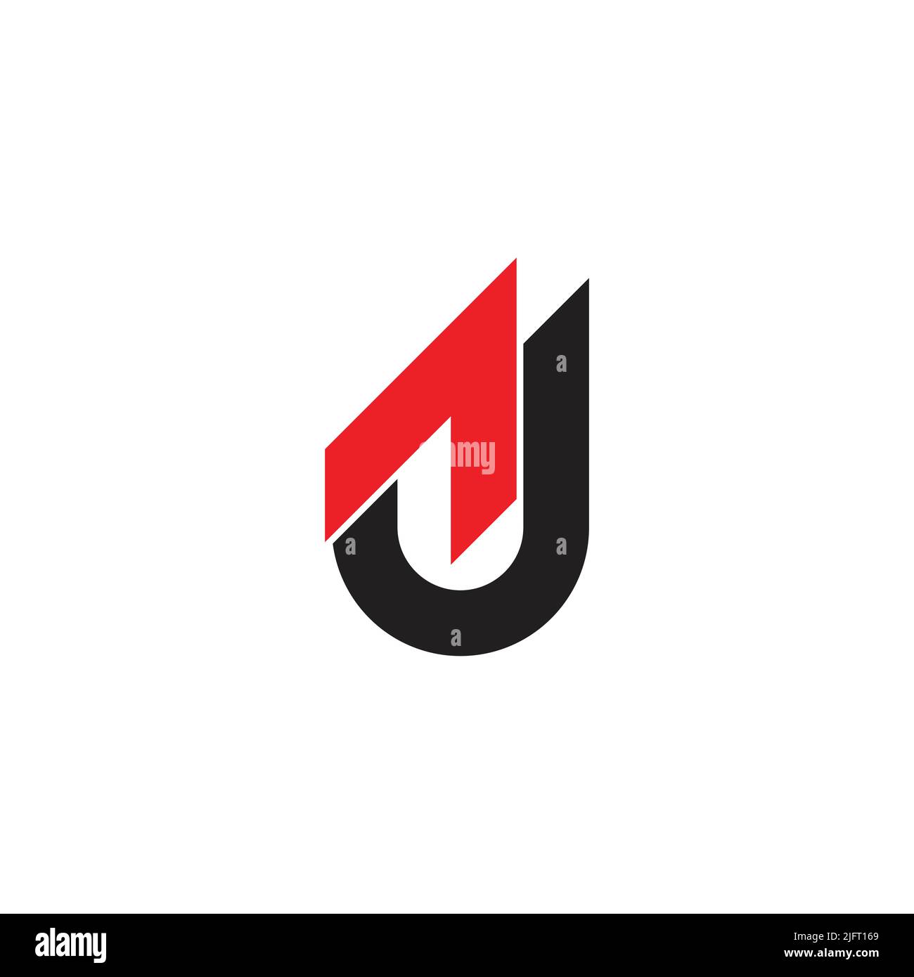 letter j arrow colorful geometric simple logo vector Stock Vector Image ...