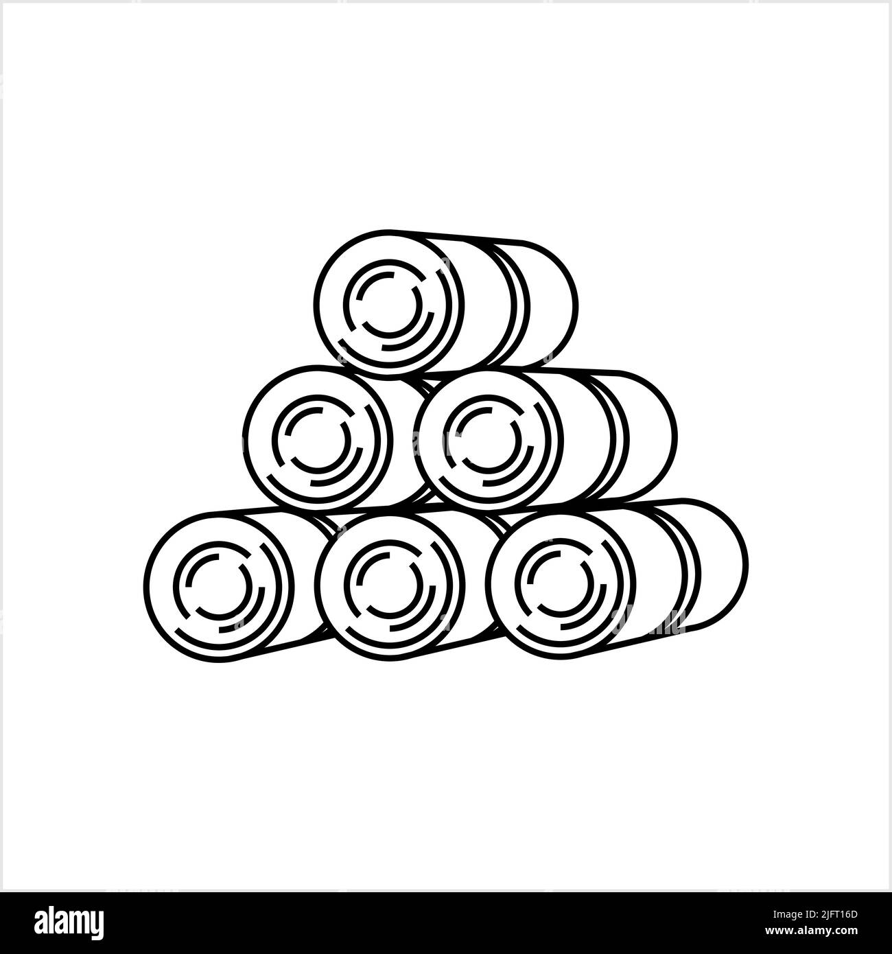 Hay Icon, Grass Fodder Vector Art Illustration Stock Vector Image & Art ...