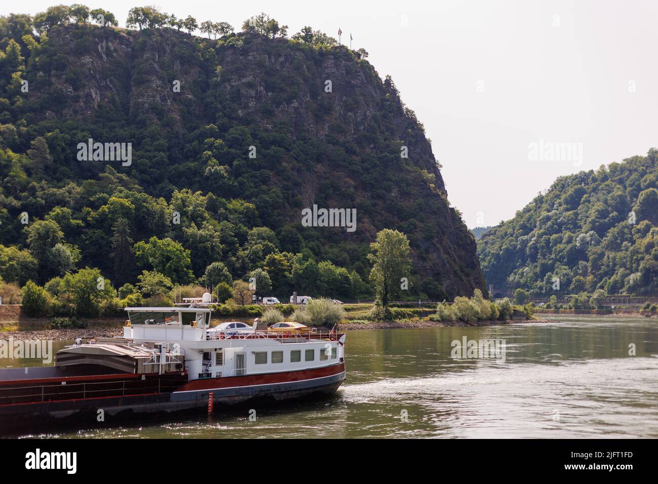 The Loreley Rock, a rocky outcrop from fables and myths of beautiful ...