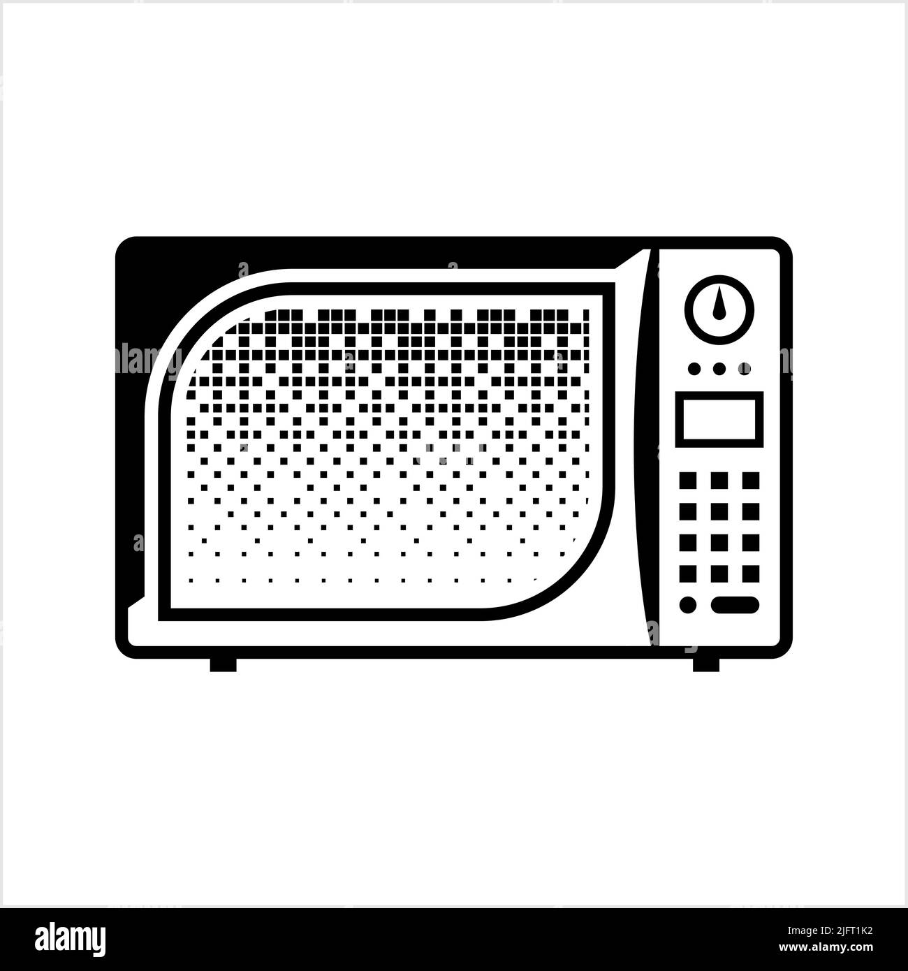 Microwave Icon, Microwave Vector Art Illustration Stock Vector Image ...