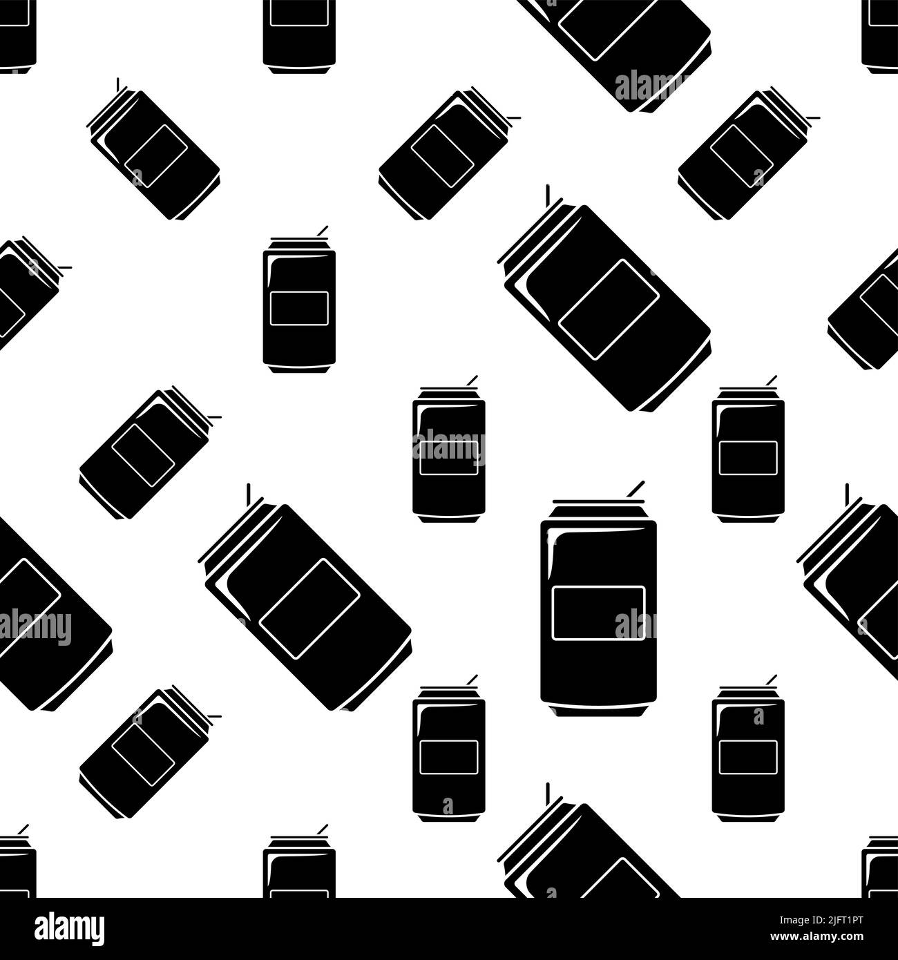 Soda Can Icon Seamless Pattern, Tin Can, Beer Can Icon, Cold Drink Can ...