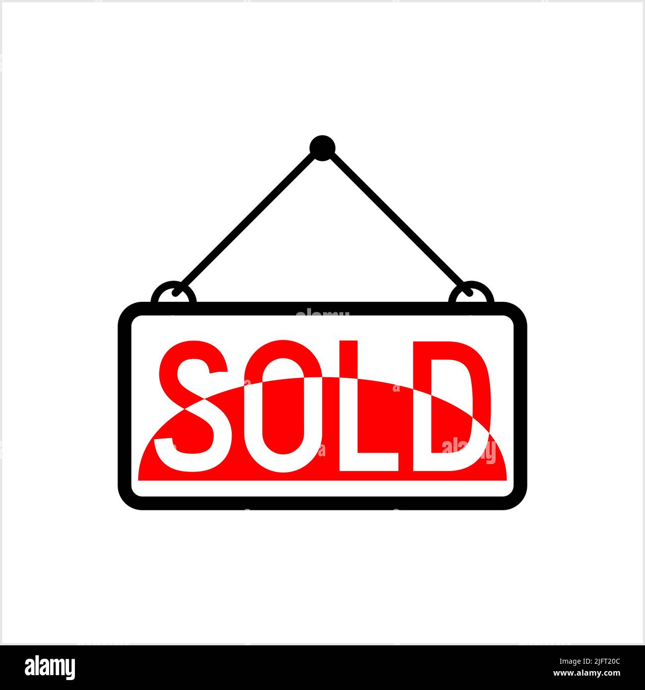 Sold Icon, Sold Out Vector Art Illustration Stock Vector Image & Art ...