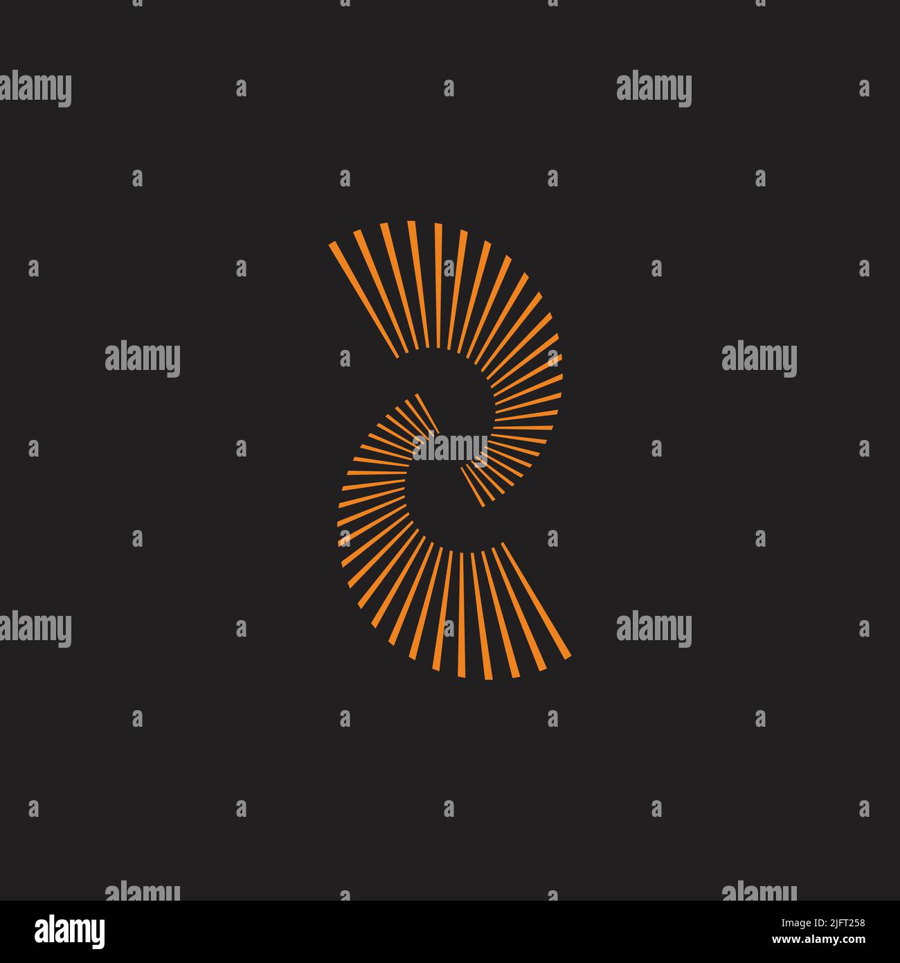 two stripes motion geometric linear logo vector Stock Vector Image ...