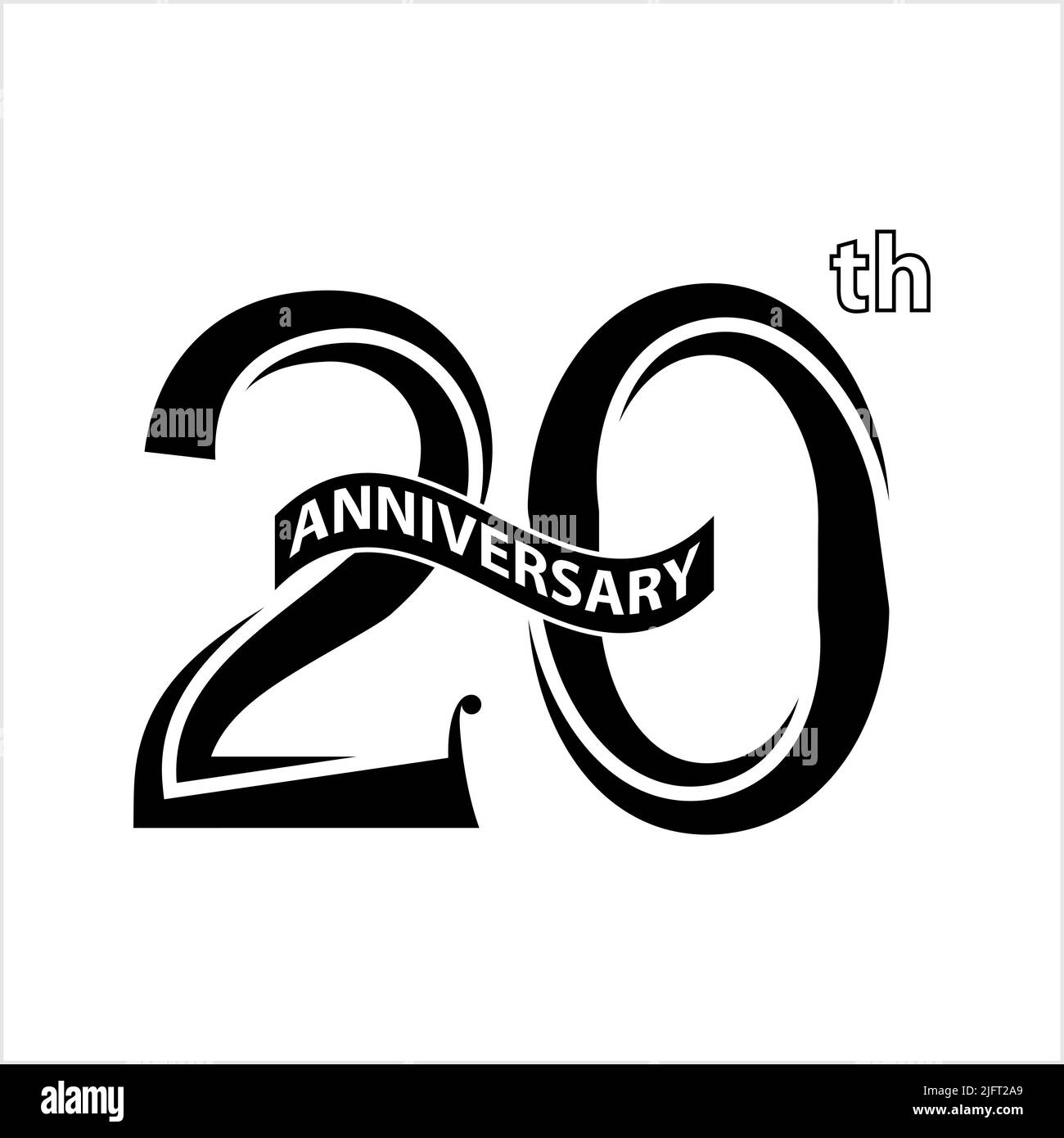 Twenty Years Icon, 20 Years Icon, Twenty Years Anniversary Icon, 20th ...