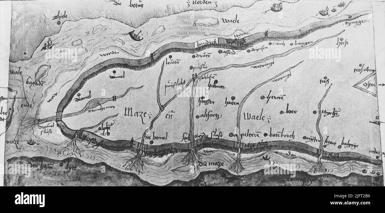 Schematically indicated the Weteringen, and the location of the places ...