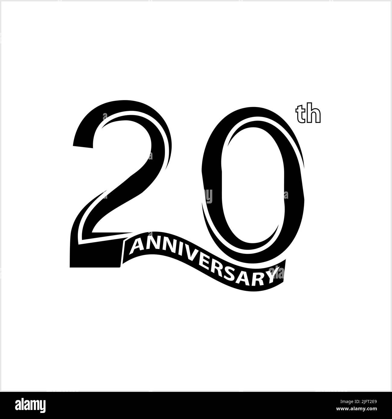 Twenty Years Icon, 20 Years Icon, Twenty Years Anniversary Icon, 20th ...
