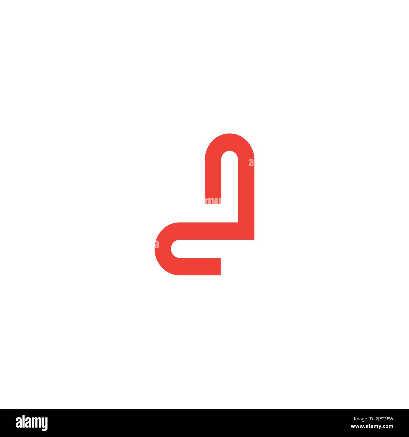 letter dc simple loop geometric line logo vector Stock Vector Image ...