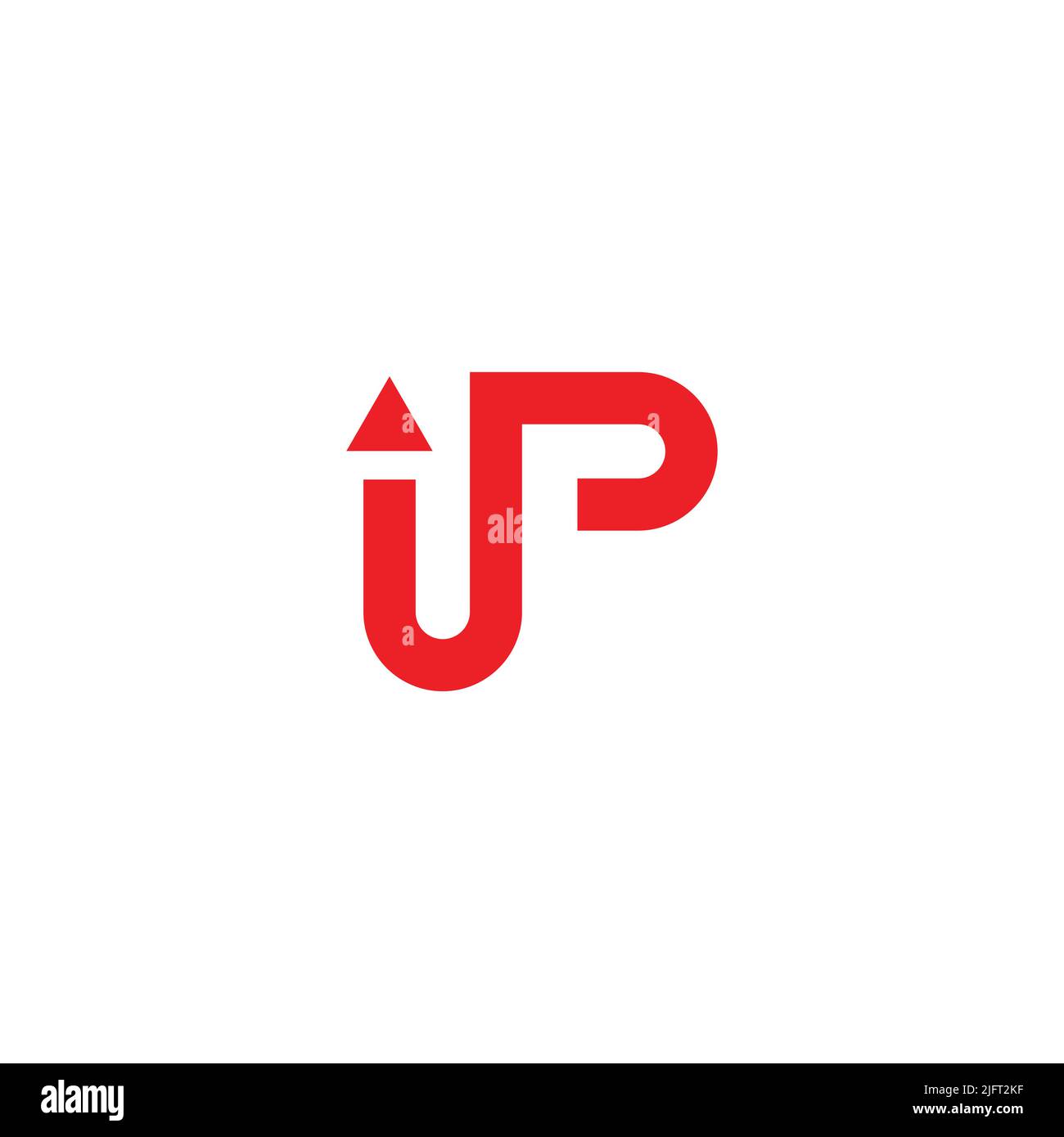letter up arrow up simple geometric logo vector Stock Vector Image ...
