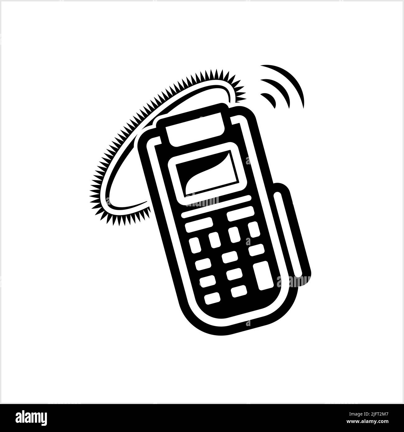 Pos Terminal Icon Vector Art Illustration Stock Vector Image & Art - Alamy