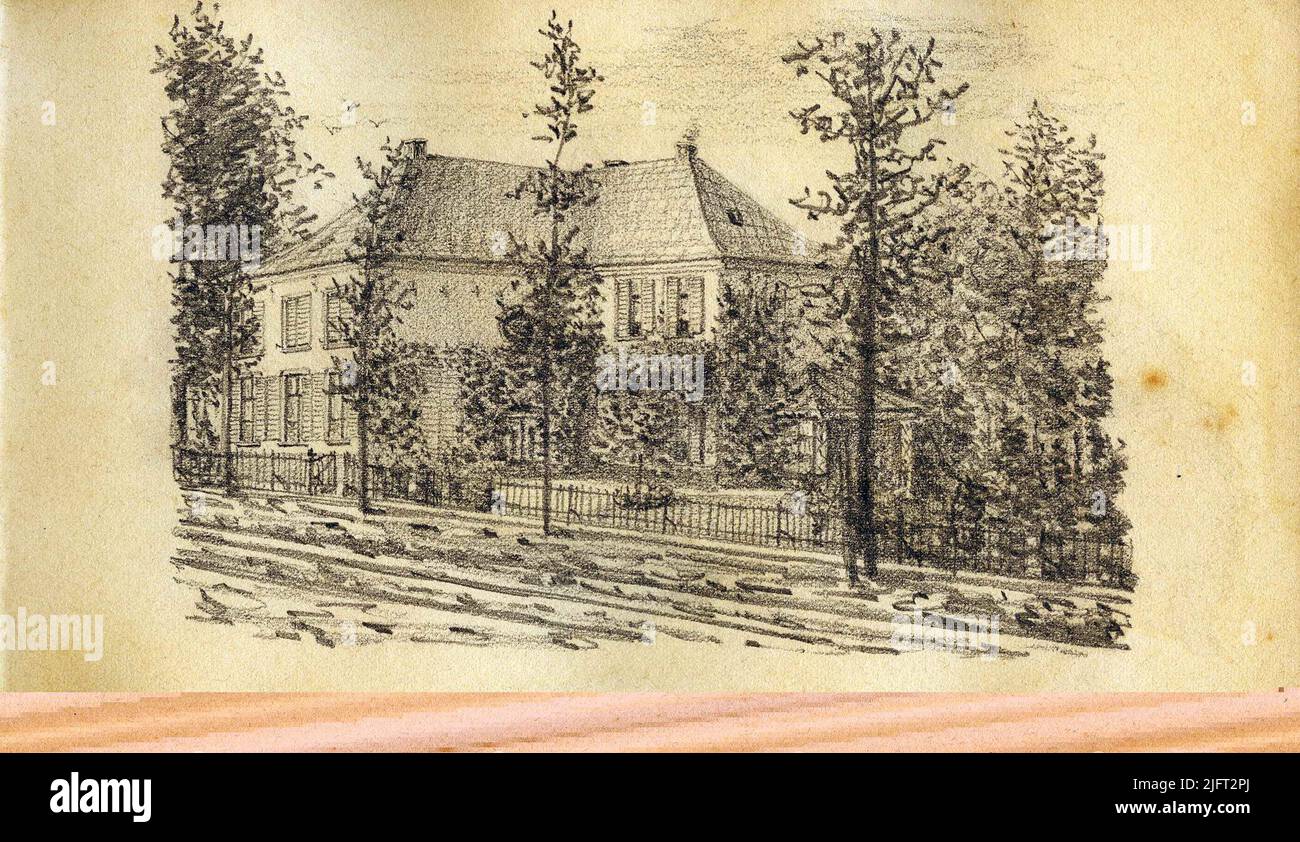 Drawing from a sketchbook by Theodoor Scharten (1872-1943): former ...