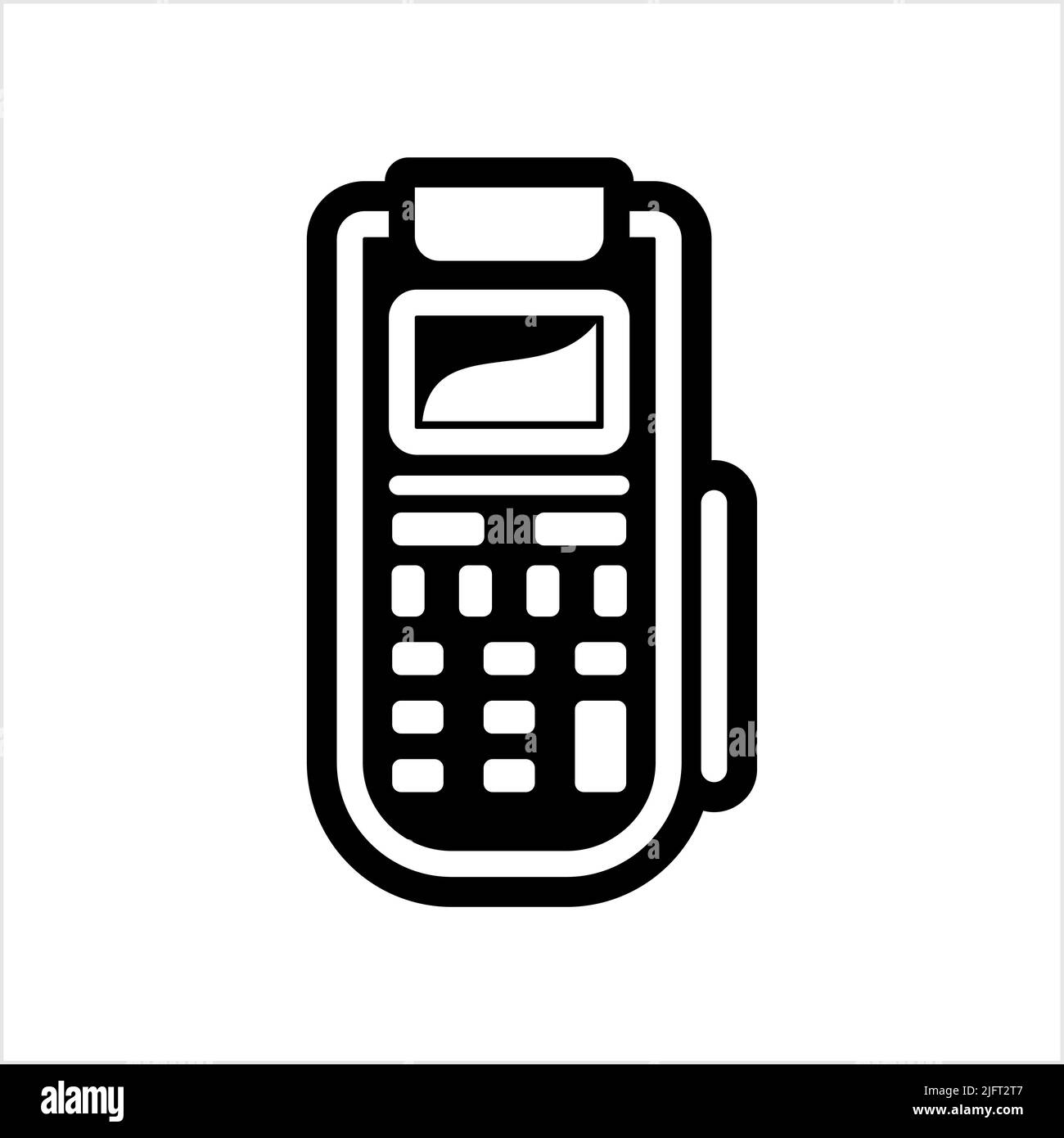 Pos Terminal Icon Vector Art Illustration Stock Vector Image & Art - Alamy