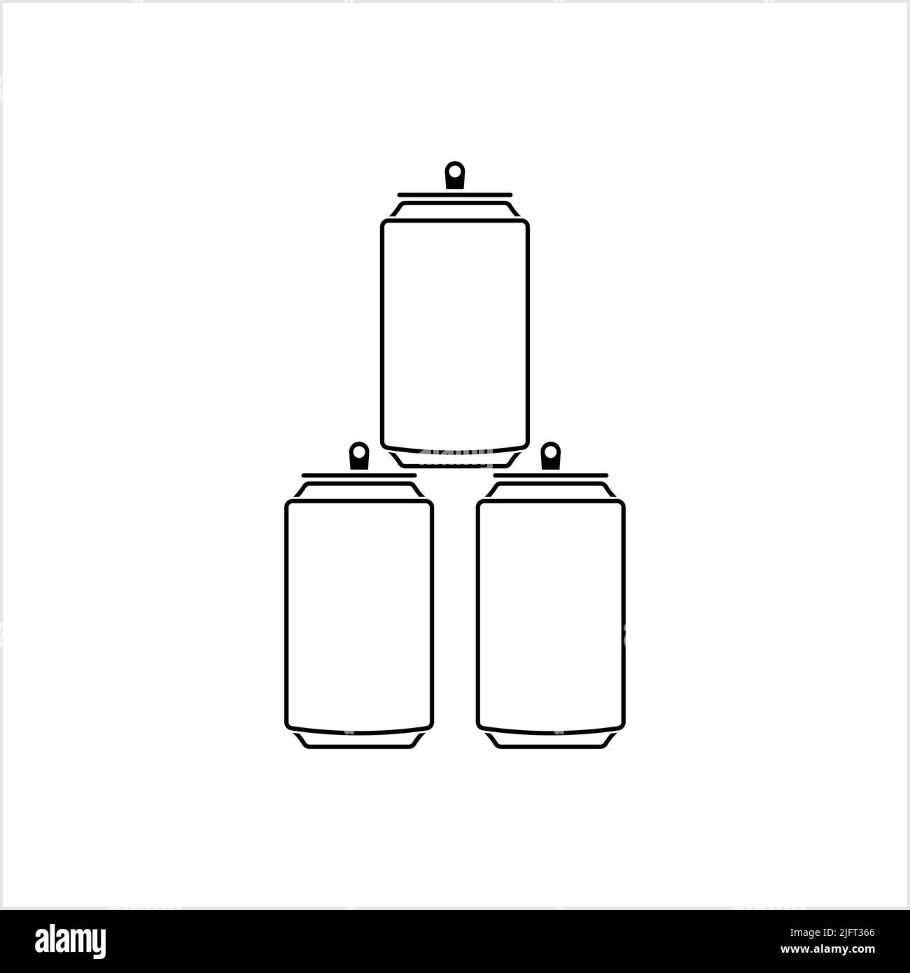 Soda Can Icon, Tin Can, Beer Can Icon, Cold Drink Can Icon Vector Art ...