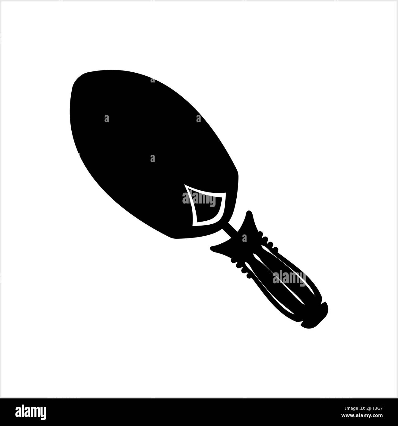 Trowel Icon, Trowel Vector Art Illustration Stock Vector Image & Art ...