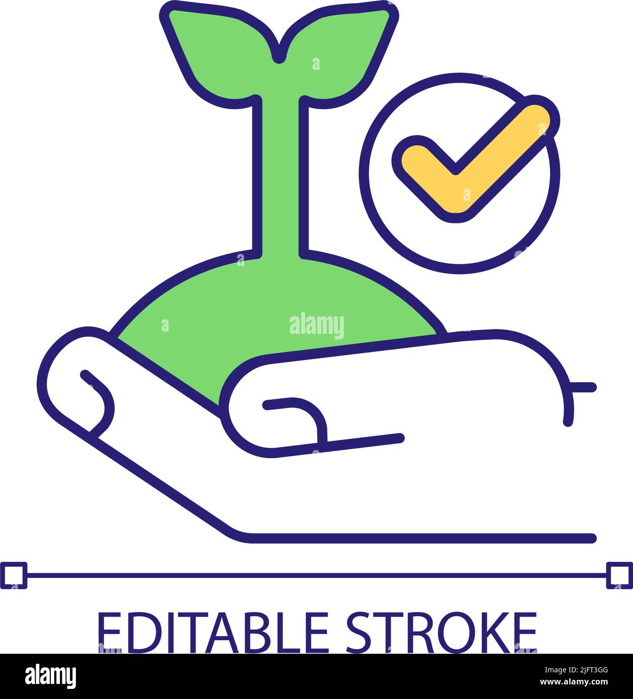 Planting RGB color icon Stock Vector Image & Art - Alamy