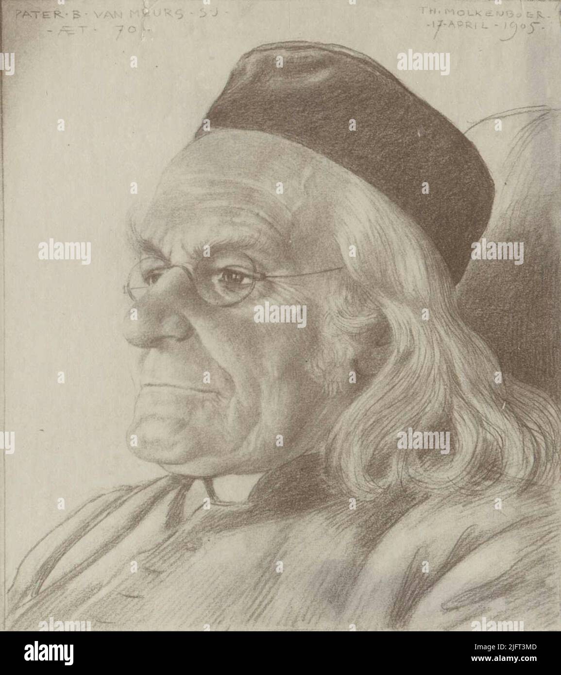 A drawing by Father Bernhard van Meurs (Nijmegen 30-04-1835-Rotterdam ...