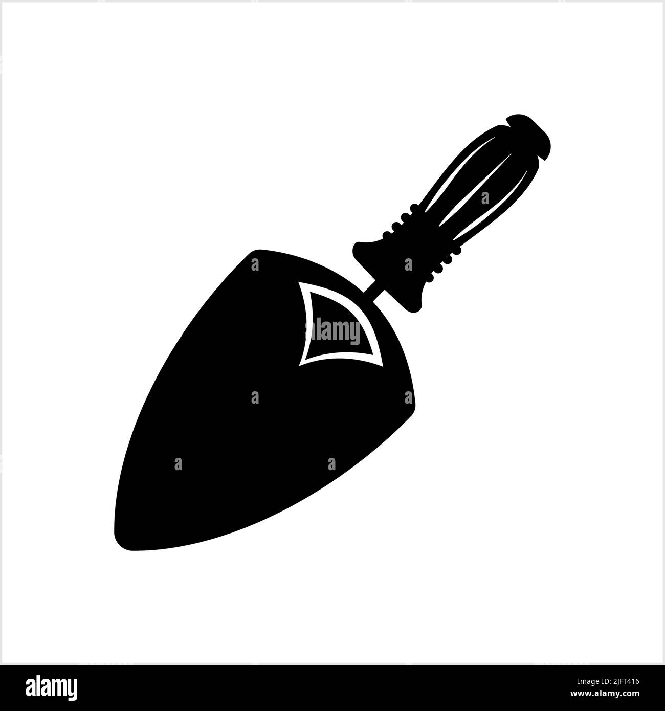 Trowel Icon, Trowel Vector Art Illustration Stock Vector Image & Art ...
