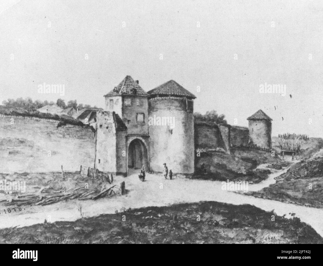 The Hertogpoort (Hertsteegpoort) (from 1456-1468), seen from the ...