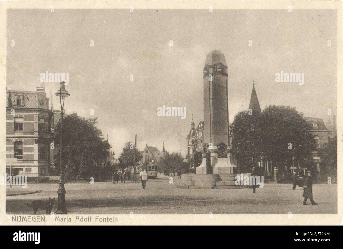The Marie Adolffontein (popularly known as the Quack Monument), seen in ...