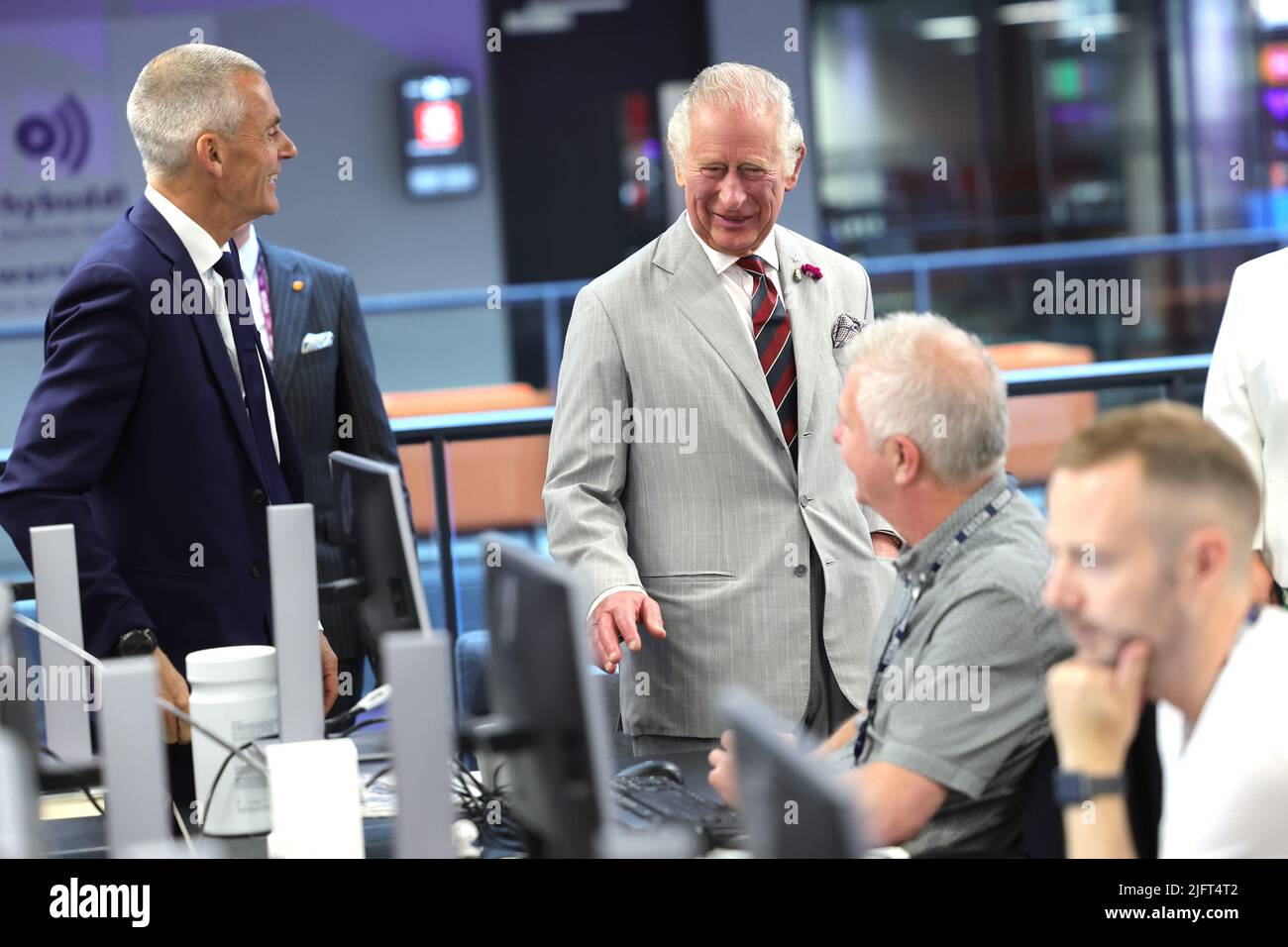 The Prince of Wales with BBC Director-General Tim Davie as he visits ...