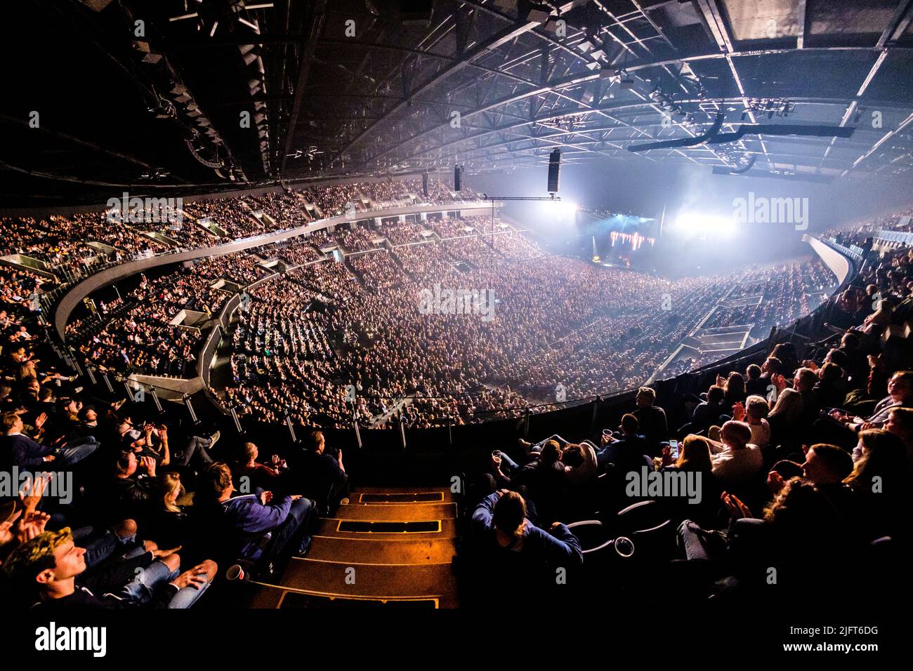 Copenhagen, Denmark. 27th, May 2022. Concert goers seen in Royal Arena ...