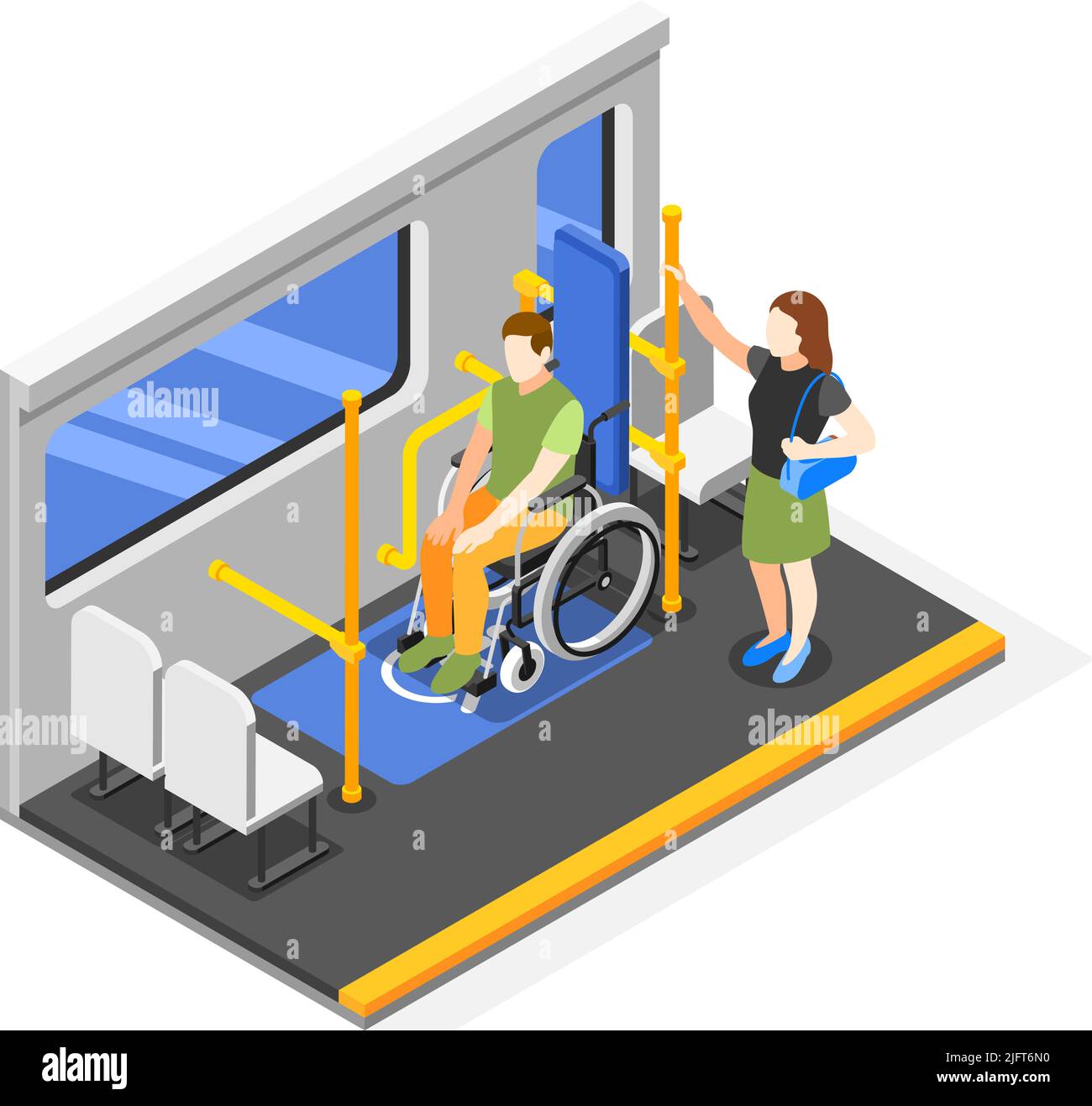 Accessible bus Stock Vector Images - Alamy