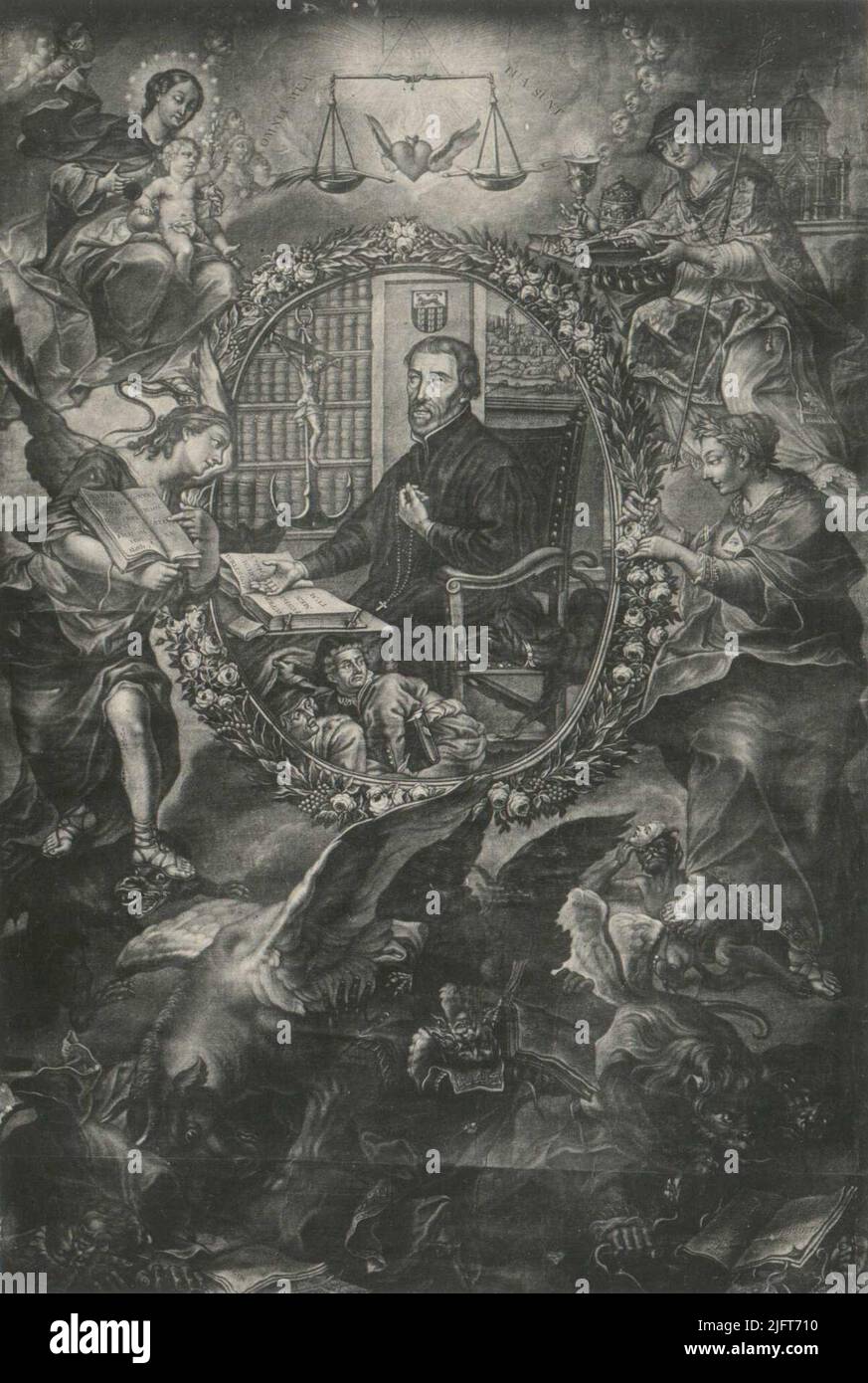 A drawing by Peter Canisius, made by Abraham van Diepenbeeck Stock ...