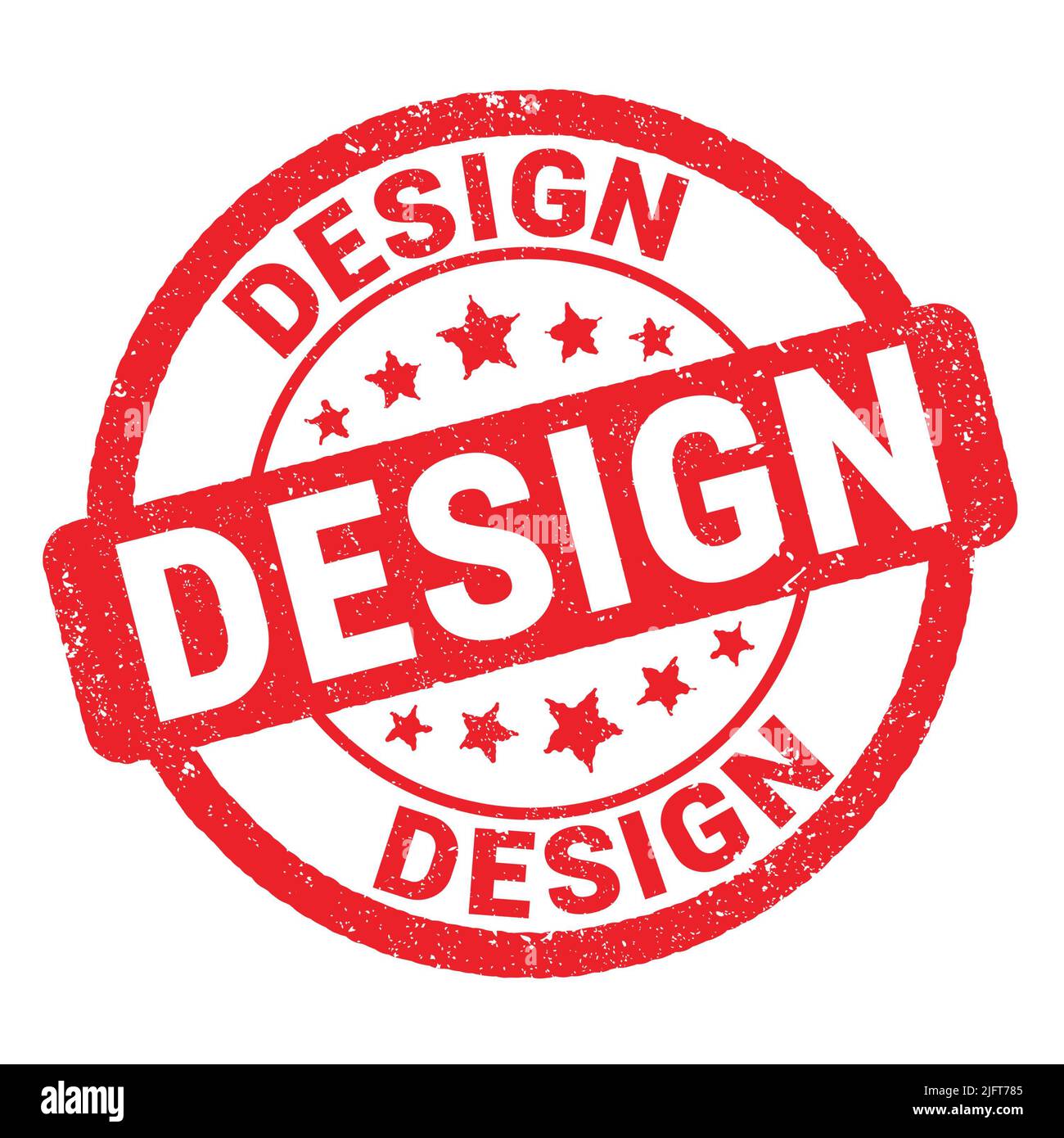 DESIGN text written on red grungy stamp sign Stock Photo - Alamy