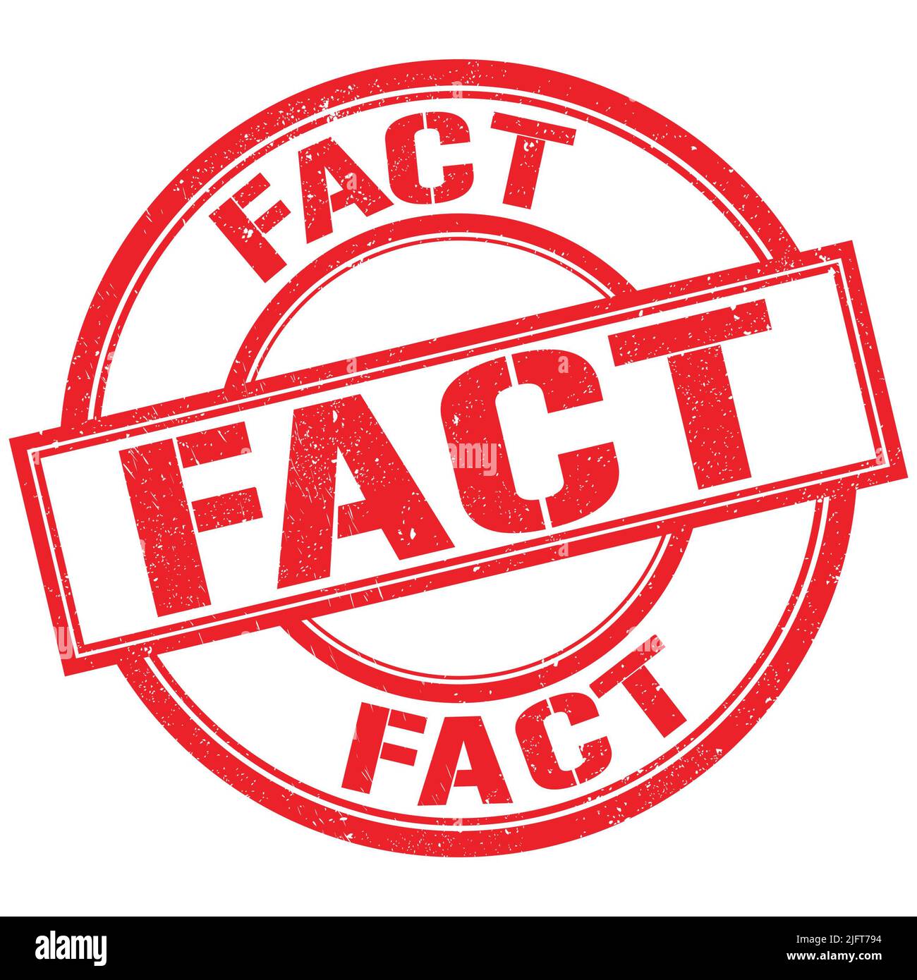 FACT text written on red round stamp sign Stock Photo - Alamy