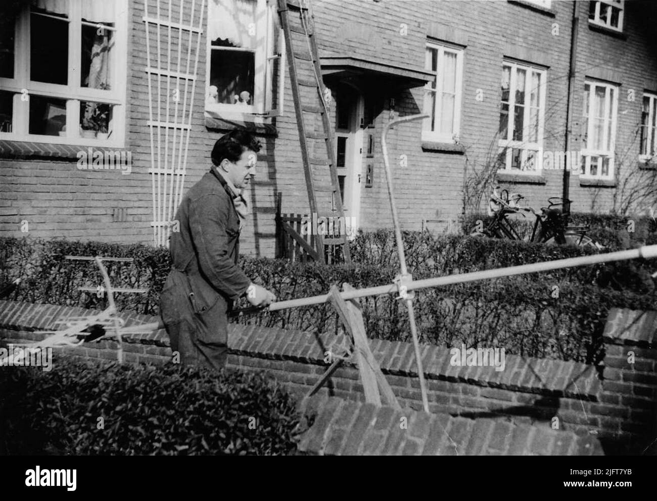 Construction of a central antenna system by radio store Visser van de ...