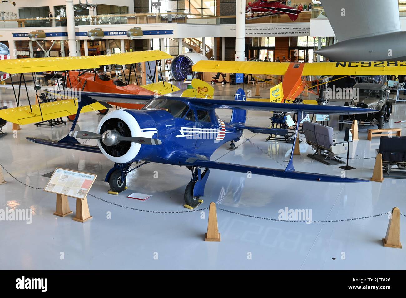 Beechcraft Model 17 Staggerwing Stock Photo - Alamy