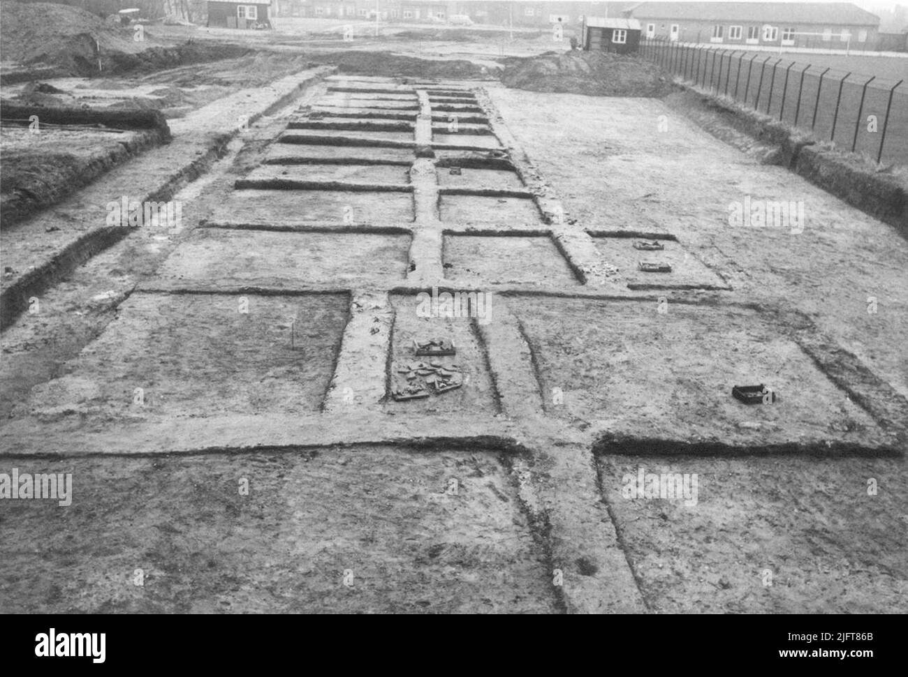 Excavations on the site of the later school De Klokkenberg. On the ...