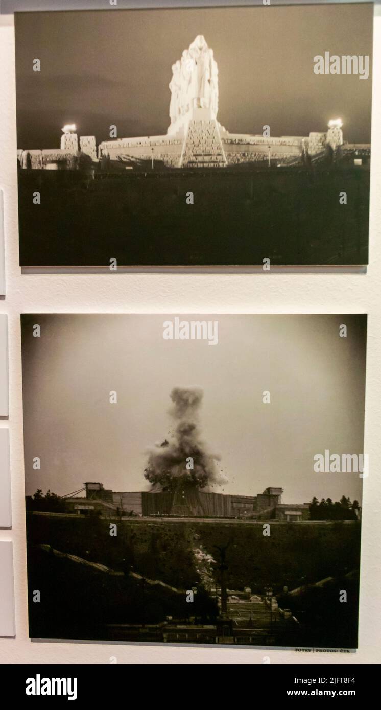 Prague, Czech Republic, Exhibit inside Museum of Communism, Archive ...