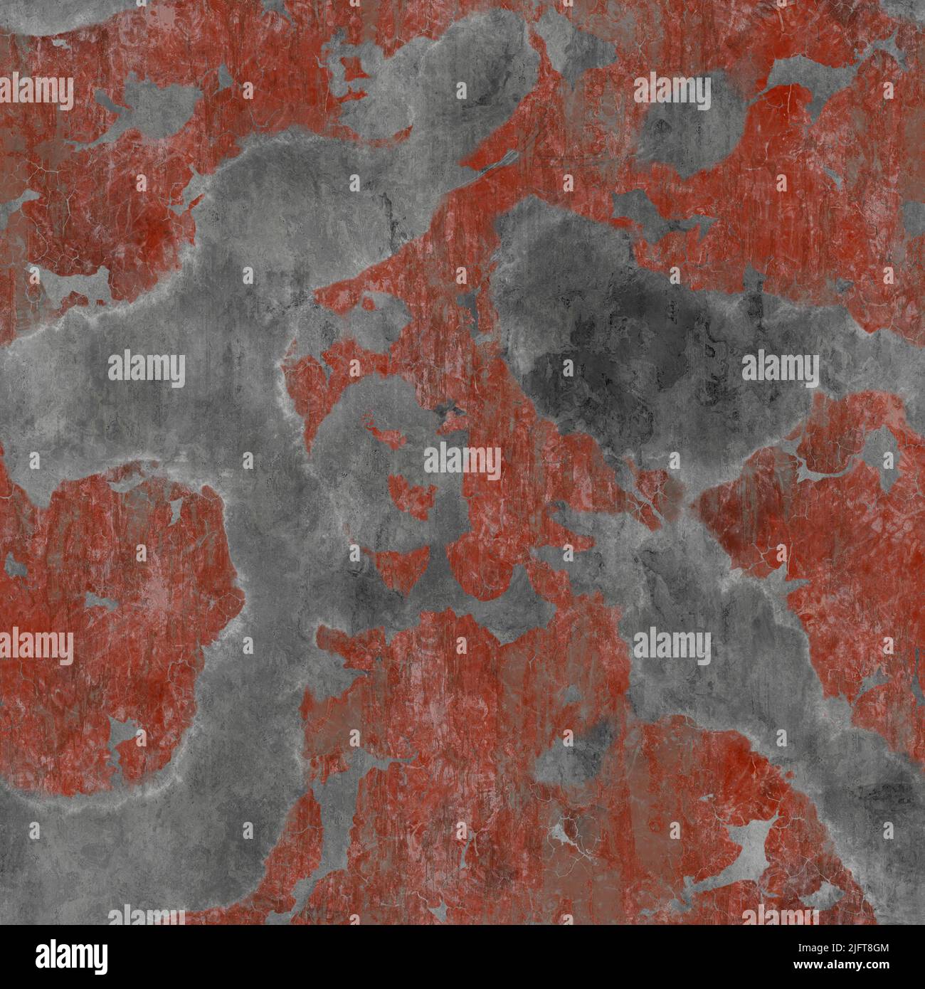 Realistic mottled red paint wall rendered texture seamless background ...