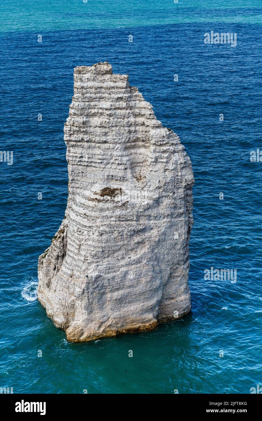 This is a chalk reef off the coast of Normandy Stock Photo - Alamy