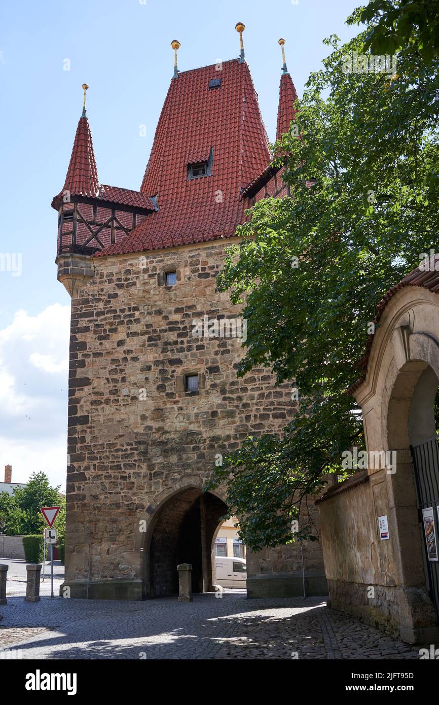 Rakovnik, Czech Republic - July 2, 2022 - the Gothic Prague tower from ...