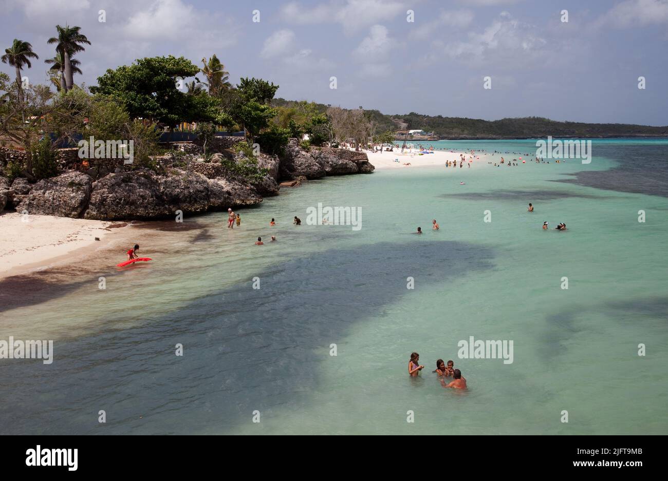 Cuba, Guardalavaca, the beach at the playa Guardalavaca Stock Photo - Alamy