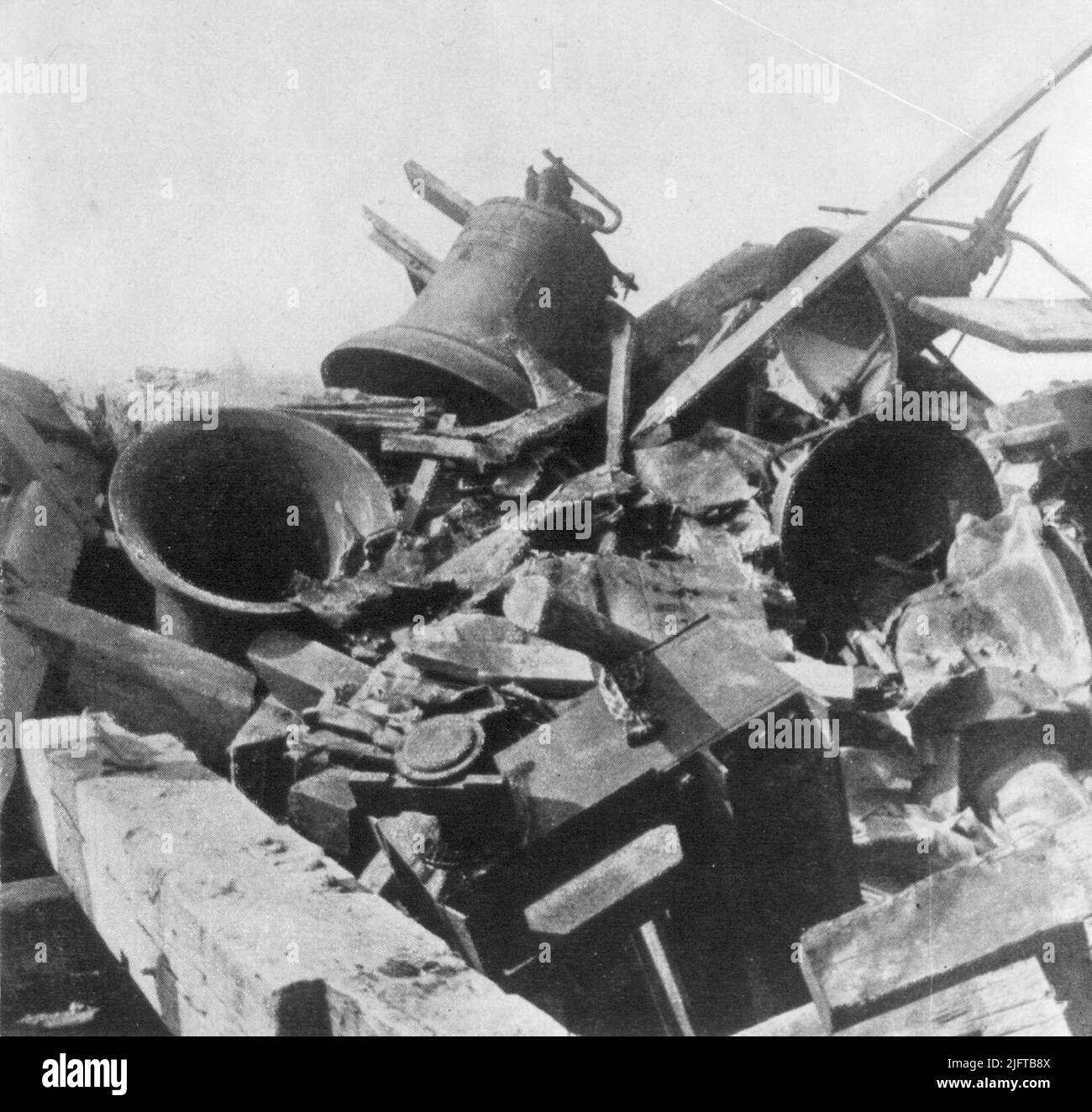 Some clocks from the destroyed St.stevenstoren Stock Photo - Alamy