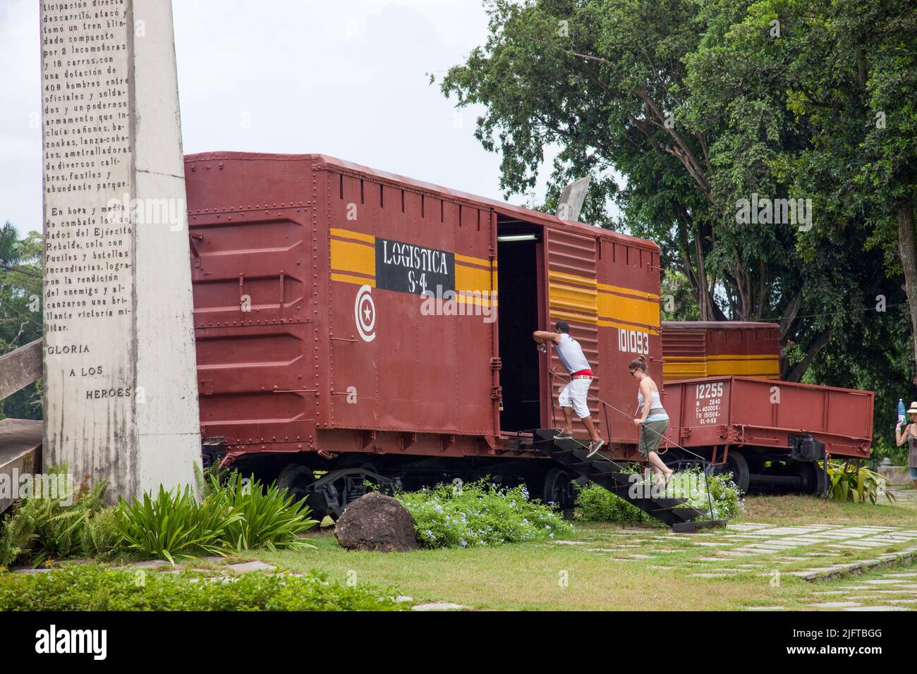 Cuba, Santa Clara, The tren blindado, the train that was attacked ...
