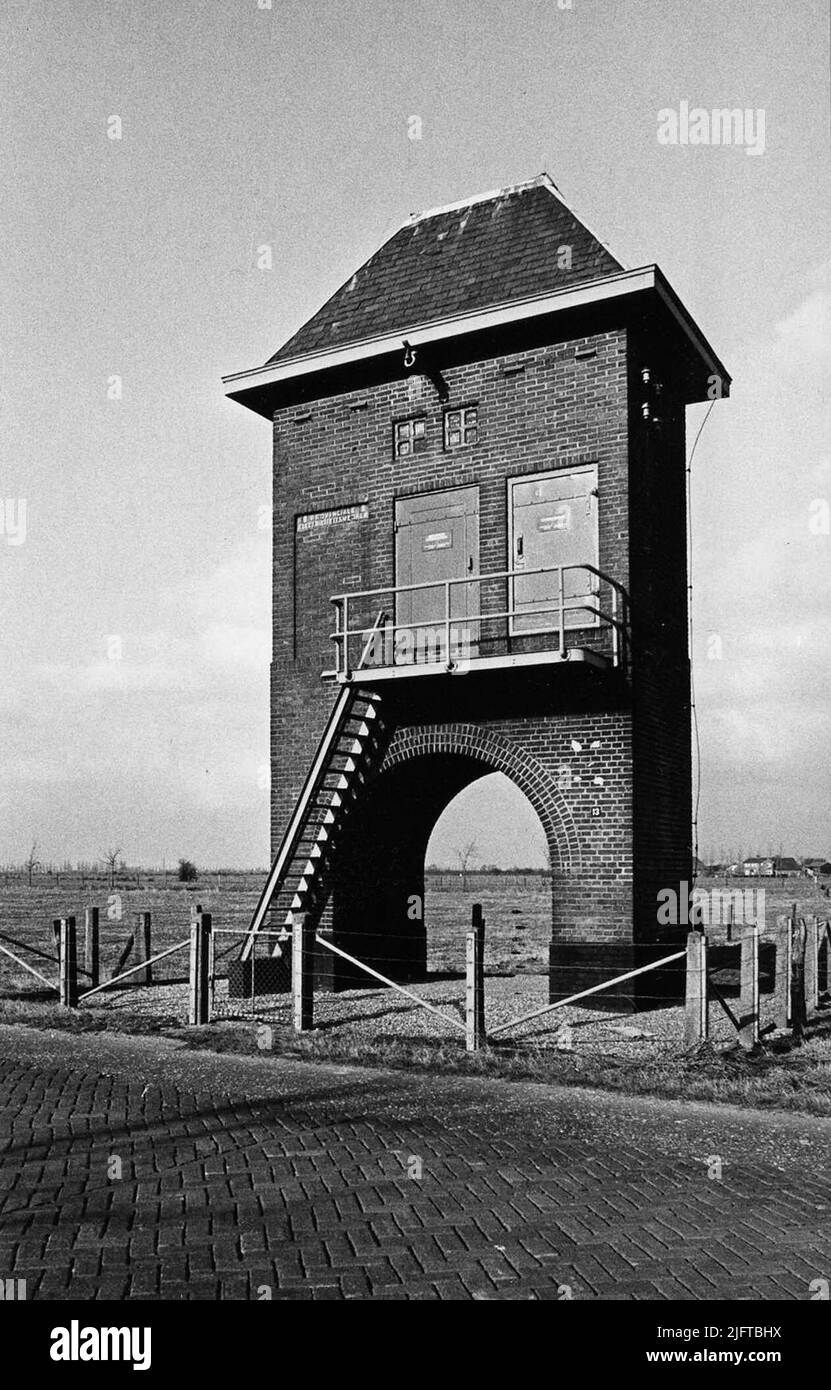 Brick transformer house from 1930 of the Provincial Geldersche ...
