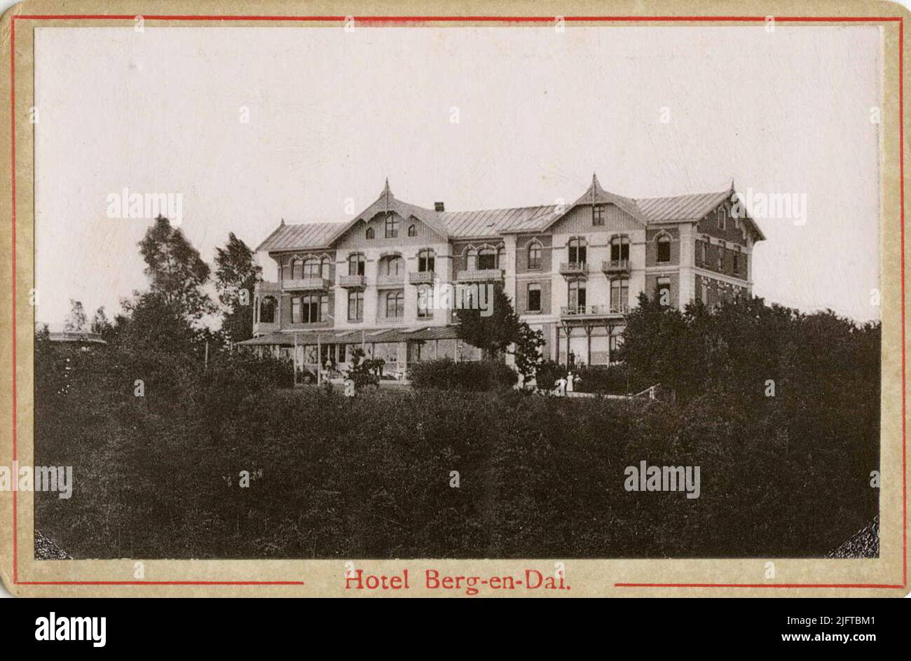 Back of Hôtel 'Berg en Dal', better known under the names 'Groot Hotel Berg en Dal' and Hotel ...
