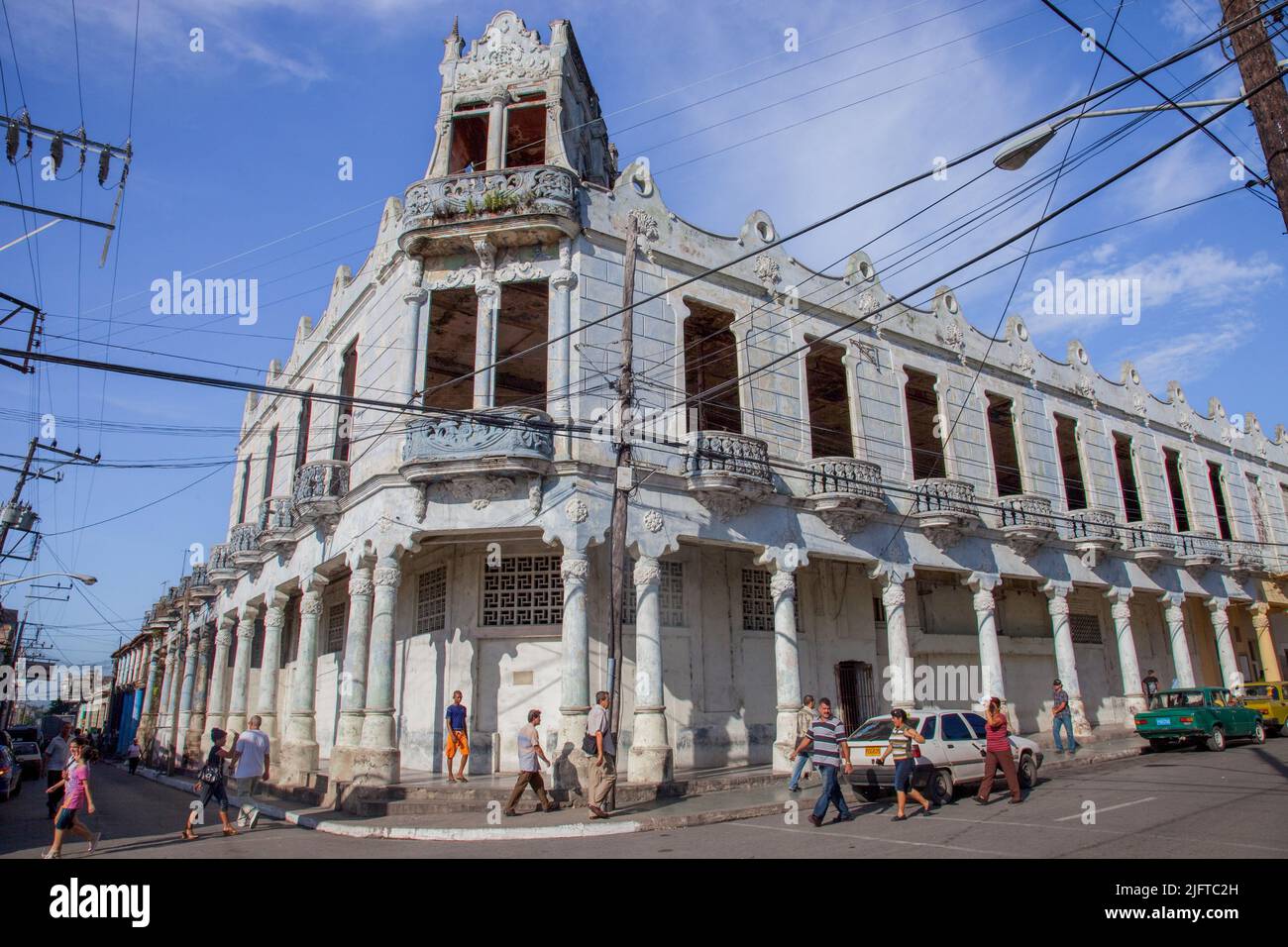 Cuba, Pinar del Rio. One of the many empty colonial buildings downtown ...