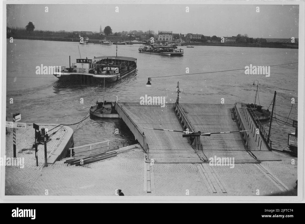 A double jetty and two girder ponts in service Stock Photo - Alamy