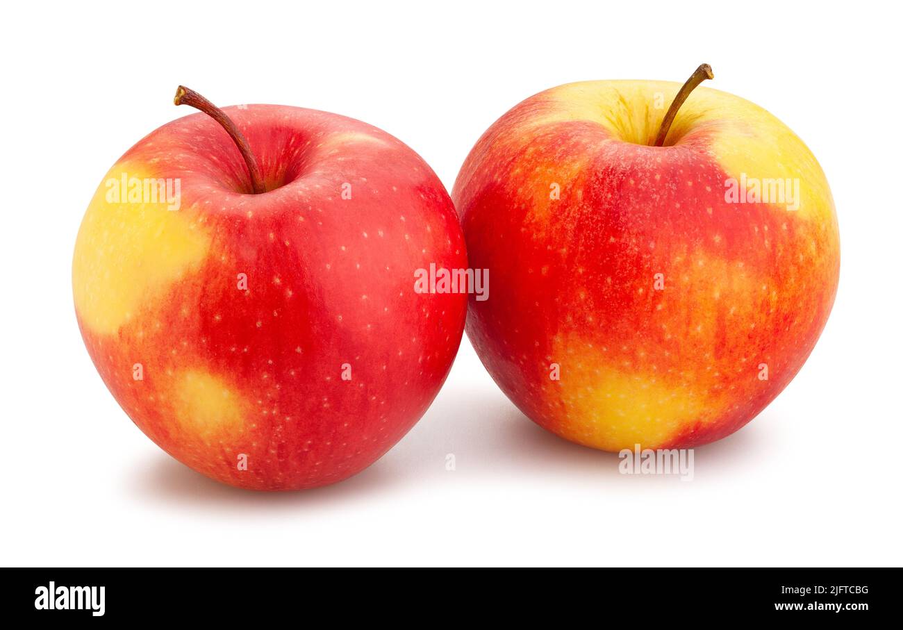 colorful apples path isolated on white Stock Photo - Alamy