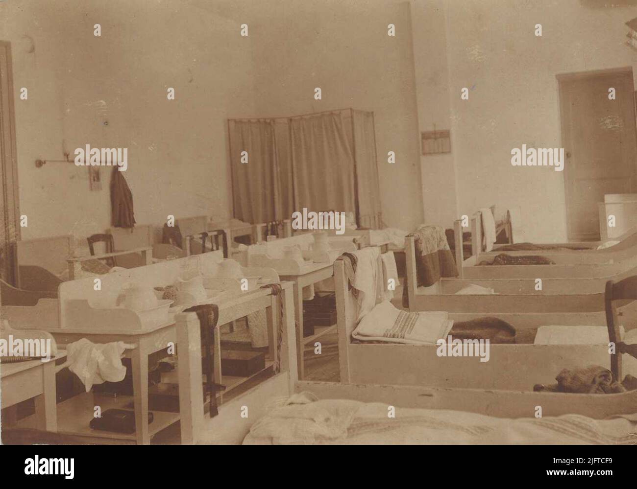 The dormitory (the garden room) in the boarding school De Klokkenberg ...