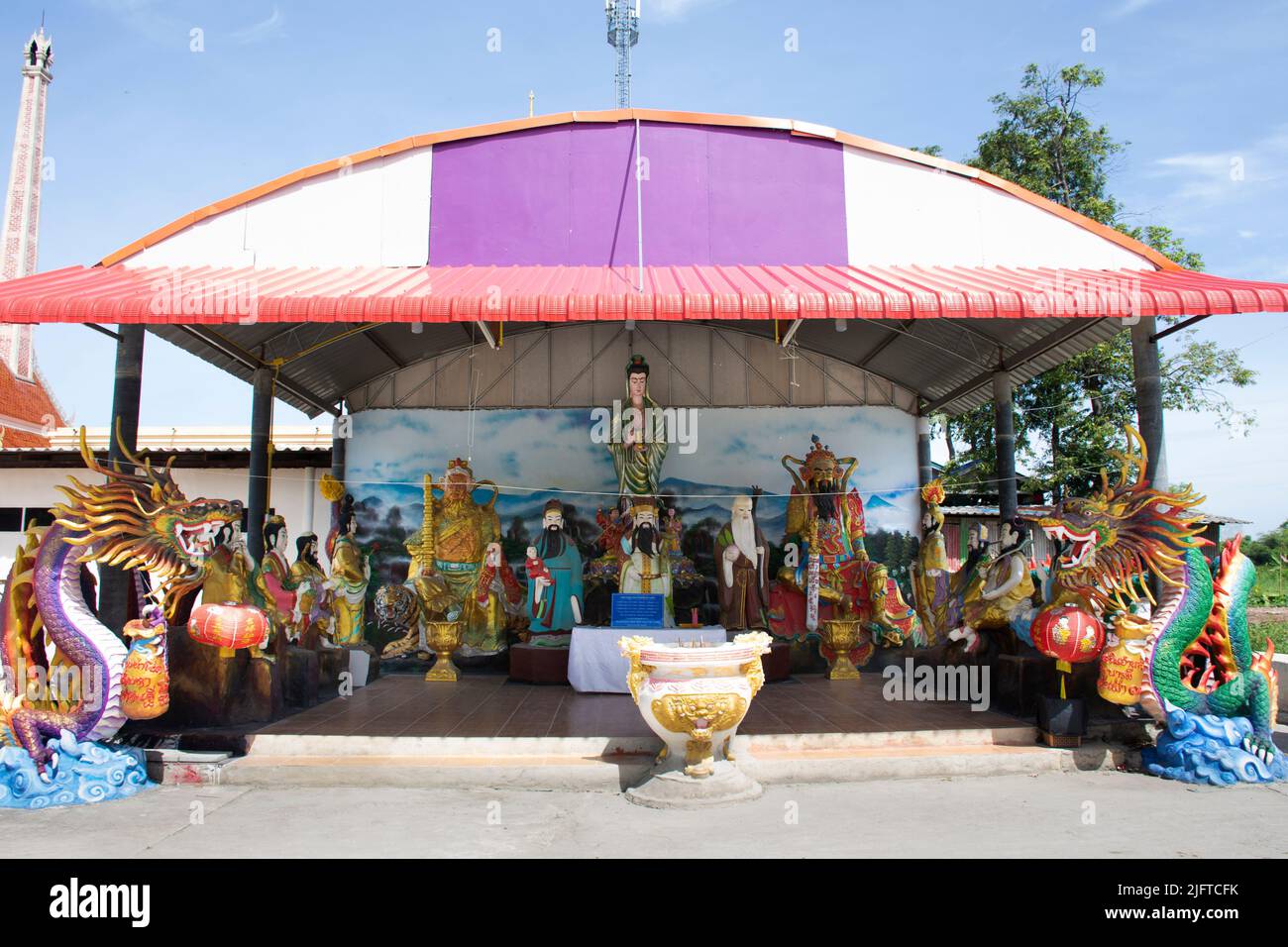 Quan Yin statue in Kuan Yin chinese shrine for thai people traveler ...
